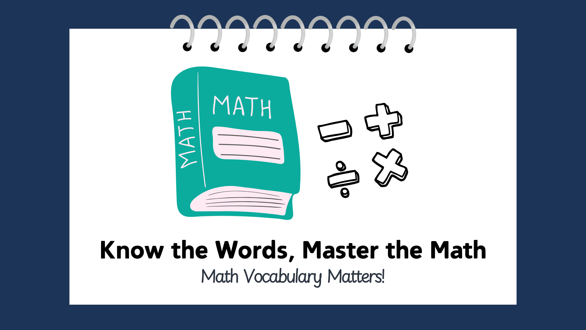 Math Vocabulary Matters – The Language of Problem Solving – Studyroom101