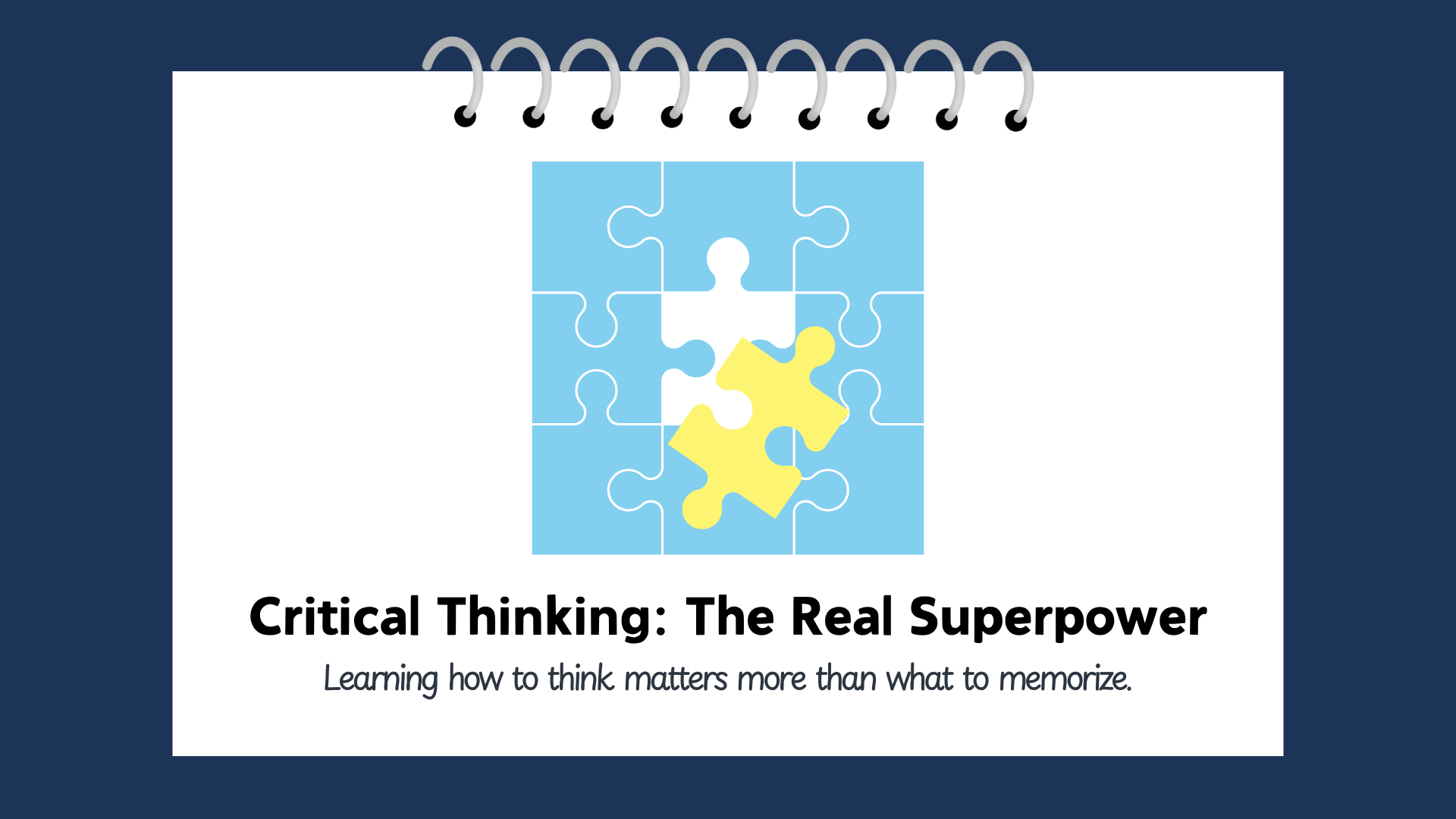 Critical Thinking — The Real Superpower Every Child Needs – Studyroom101
